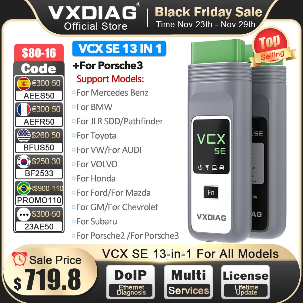 VXDIAG-VCX-SE-13-in-1-for-All-Models-Car-OBD2-Scanner-DoIP-Diagnostic ...