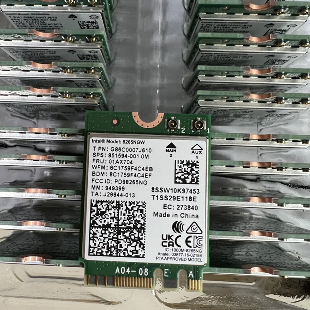 LSC NEW For INTEL 8265NGW DUAL BAND WIRELESS-AC 8265 PCI-E M.2 WLAN BT ...