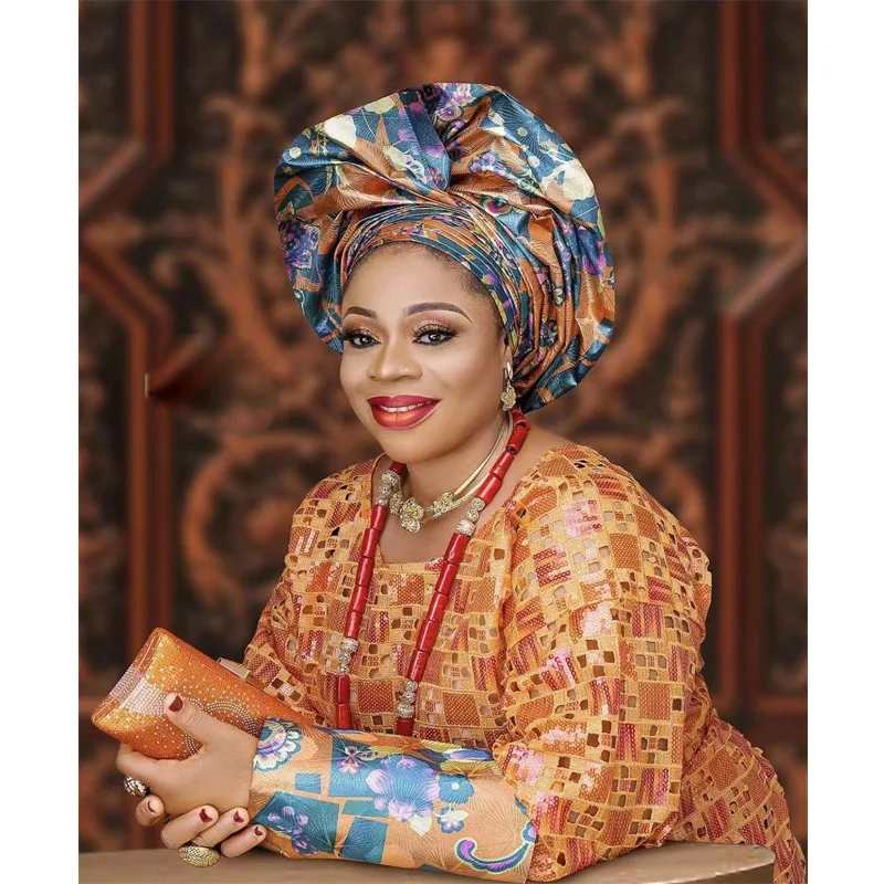 African-Sego-Gele-Headtie-Nigerian-head-tie-022-2pcs-Bag-Latest-Multi ...