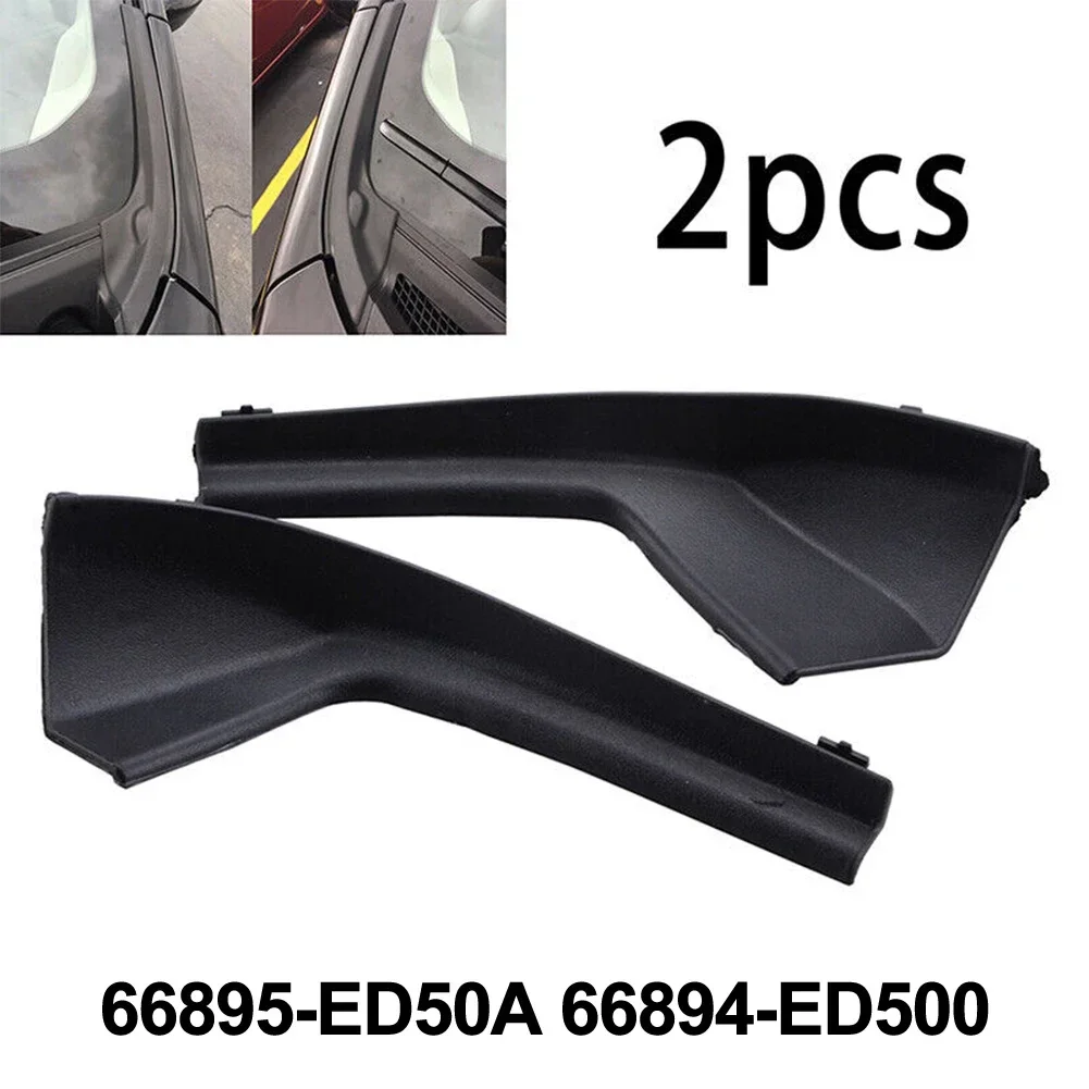 1-Pair-Car-Front-Windshield-Wiper-Side-Trim-Cover-Water-Deflector-Cowl ...