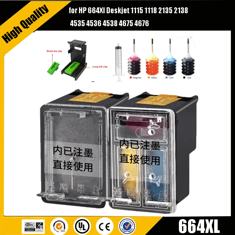 einkshop-664xl-Refill-Kit-Replacement-Ink-Cartridge-for-hp-664-hp664 ...