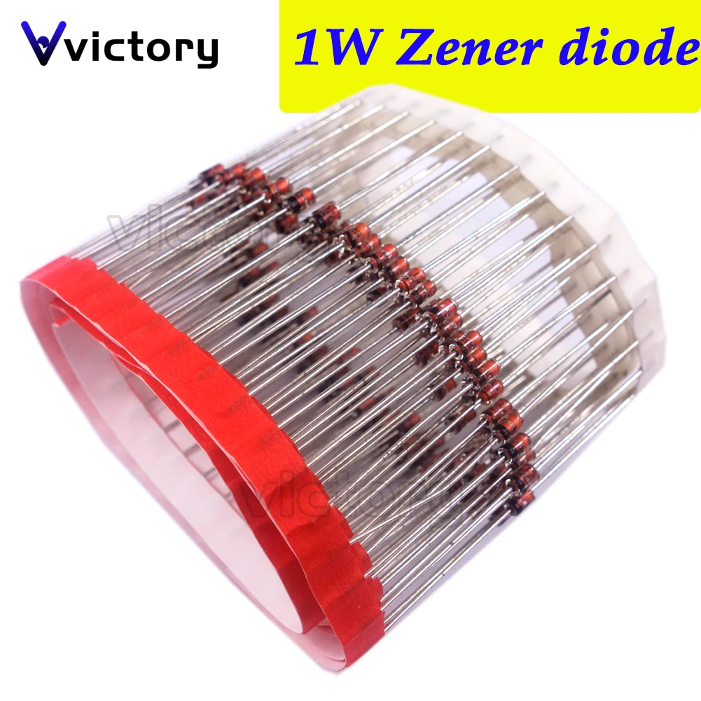 100pcs-1W-Zener-diode-DO-35-1N4749A-24V-1N4748A-22V-1N4747A-20V-1N4746A ...