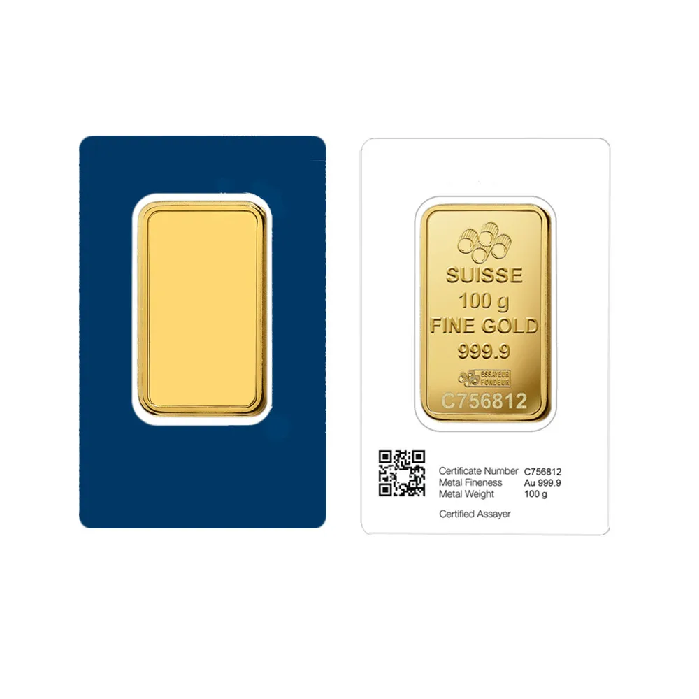 100-Gram-Switzerland-Gold-Bar-Swiss-Bullion-24k-Gold-Plated-Brass-Core ...