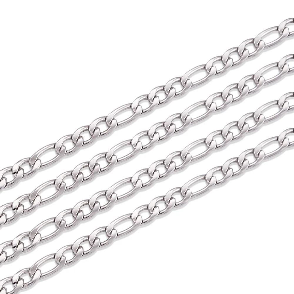 10m-roll-4mm-wide-304-Stainless-Steel-Figaro-Chains-Unwelded-for ...