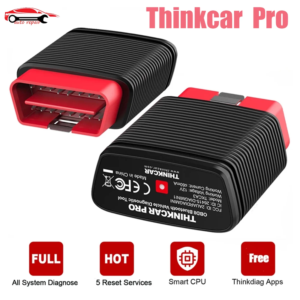 Thinkcar pro obd2 bluetooth scanner de óleo sas immo sistema completo ...