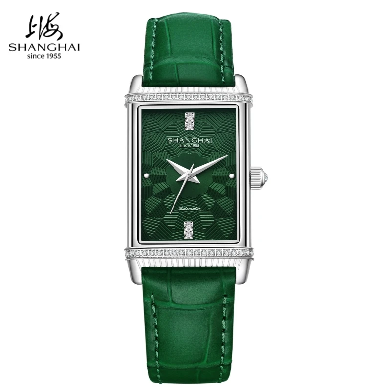 Shanghai Watch Modern Mechanical Ladies' Wristwatch Square 316L ...