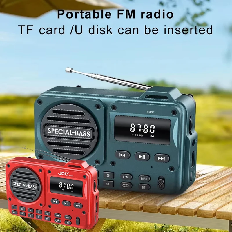 Portable Pocket FM Radio Receiver Wireless Bluetooth Speaker With FM ...