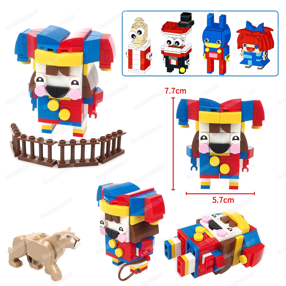 Cautious-Fragile-Clown-Female-Building-Block-Assemble-Moc-Magic-Numbers ...