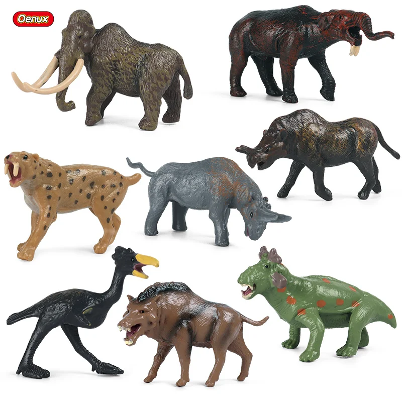 Mini-Ancient-Prehistory-Wild-Animals-Sabre-toothed-Tiger-Mammoth ...
