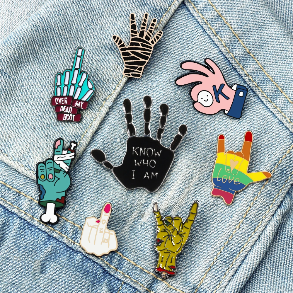 Punk-Hand-Palm-Brooch-OK-Rock-Love-Yeah-Despise-Gesture-Enamel-Badge ...