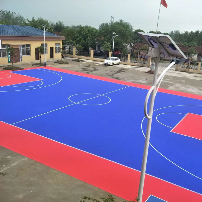 Outdoor Basketball Court Texture