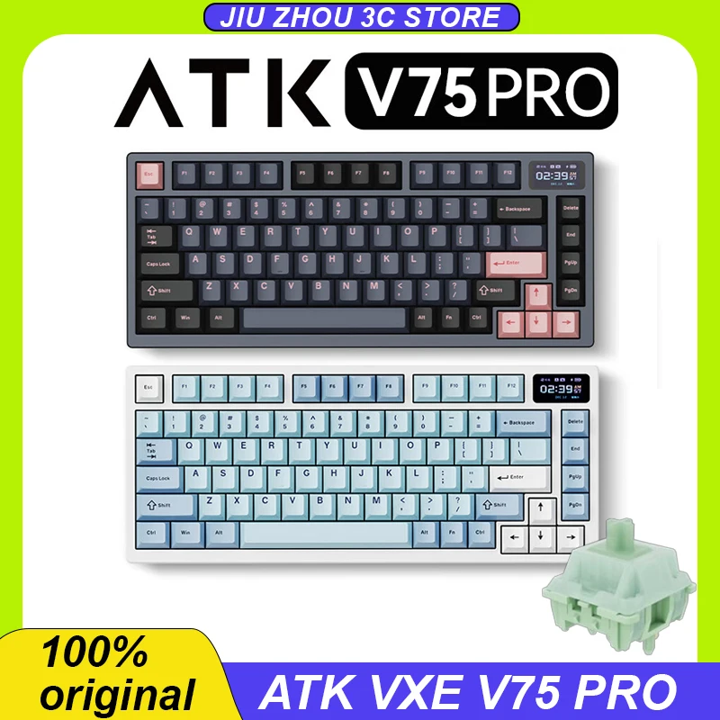 Atk-Vxe-V75Pro-Mechanical-Keyboard-Aluminum-Alloy-Top-Cover-Bluetooth-Wireless-75-81keys-Hot ...