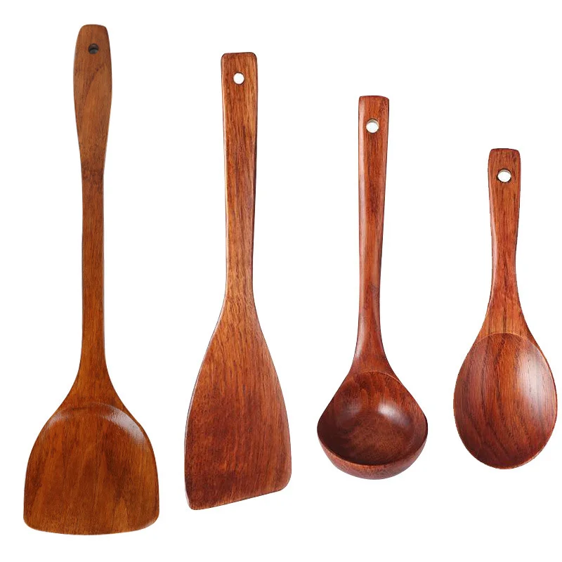 Kitchenware Wooden Shovel Wooden Spoon Cooking Shovel High Temperature ...