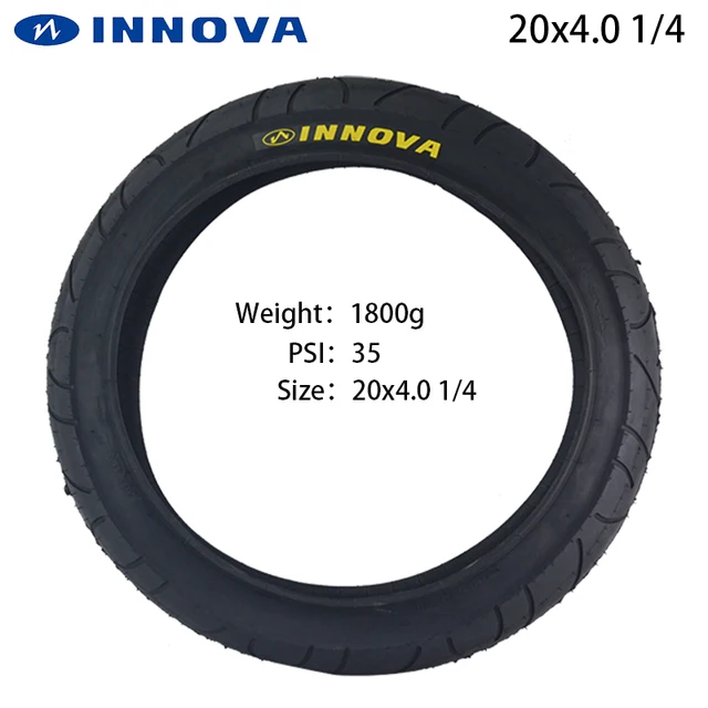INNOVA 20 Inch Fat Tire 20x4.0 1/4 Electric Bike Road MTB Bicycle ...