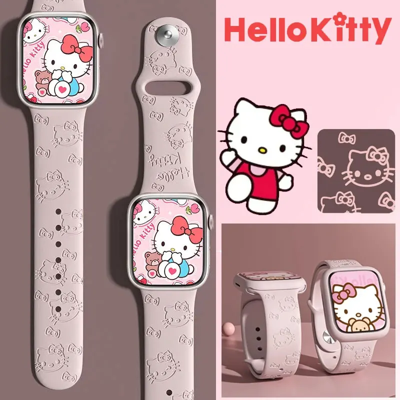 Sanrio-Hello-Kitty-Strap-For-Apple-Watch-Band-45mm-44mm-42mm-41mm-38mm ...