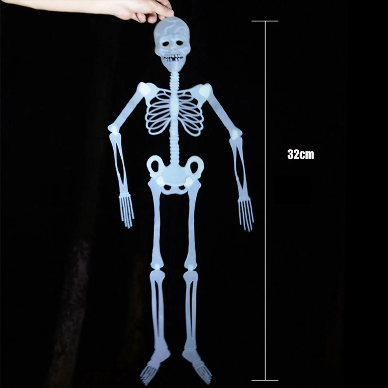 Tricky Luminous Frightening Human Skeleton Human Body Bones Model Mini ...