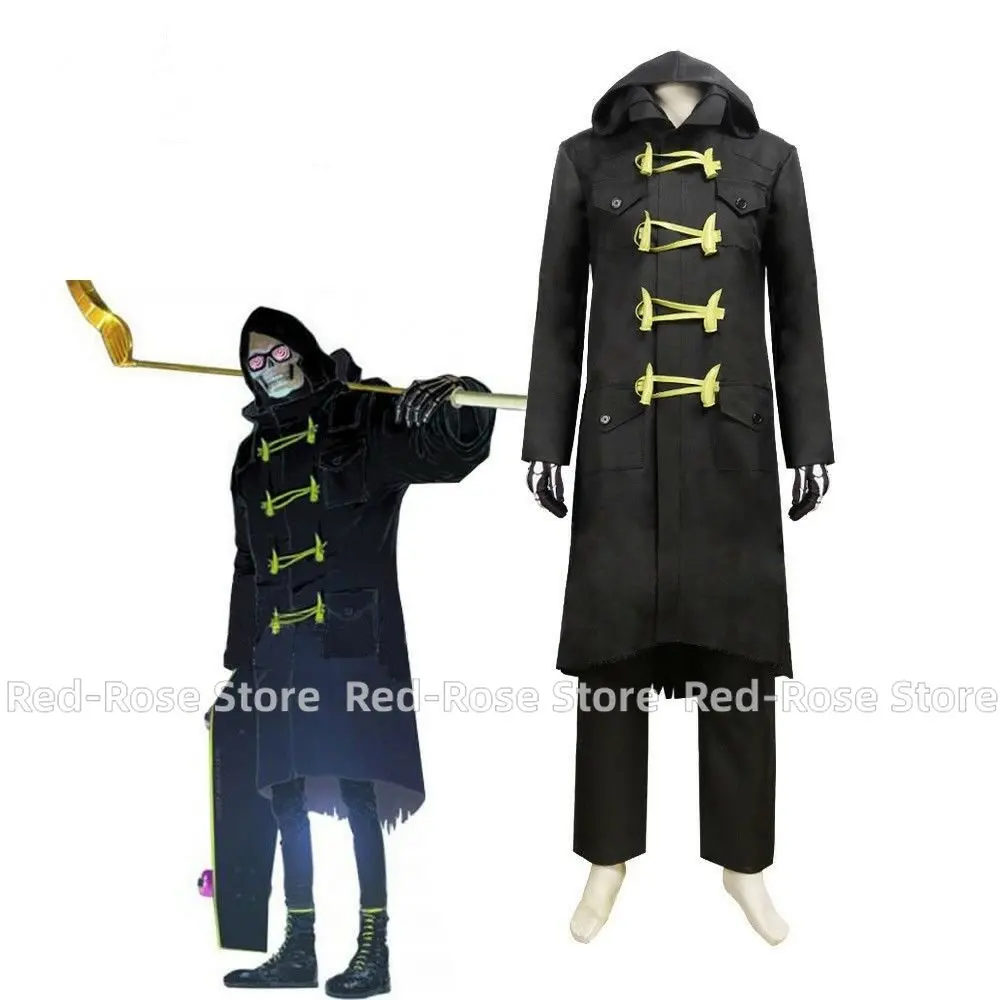 Cosplay Costume Let It Die Uncle Death Uniform Long Coat Jacke ...