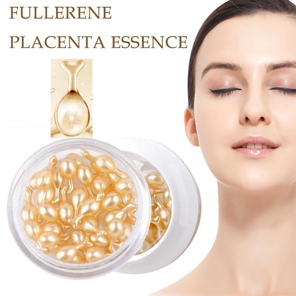30 Capsules Fullerene Placenta Essence For Face Placenta Serum ...
