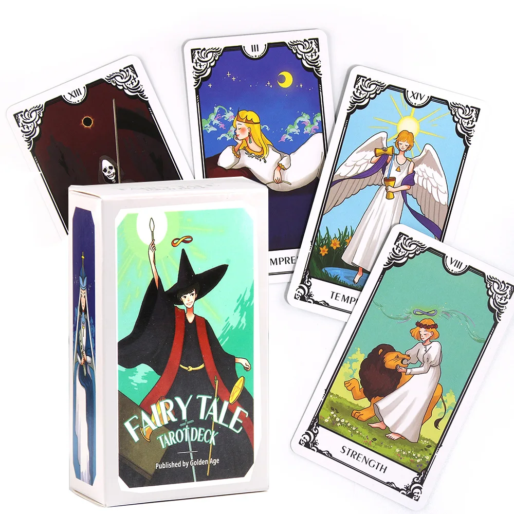 Fairy-Tale-Tarot-Deck-for-Beginners-Guidebook-Set-78-Cards-6-Extra ...