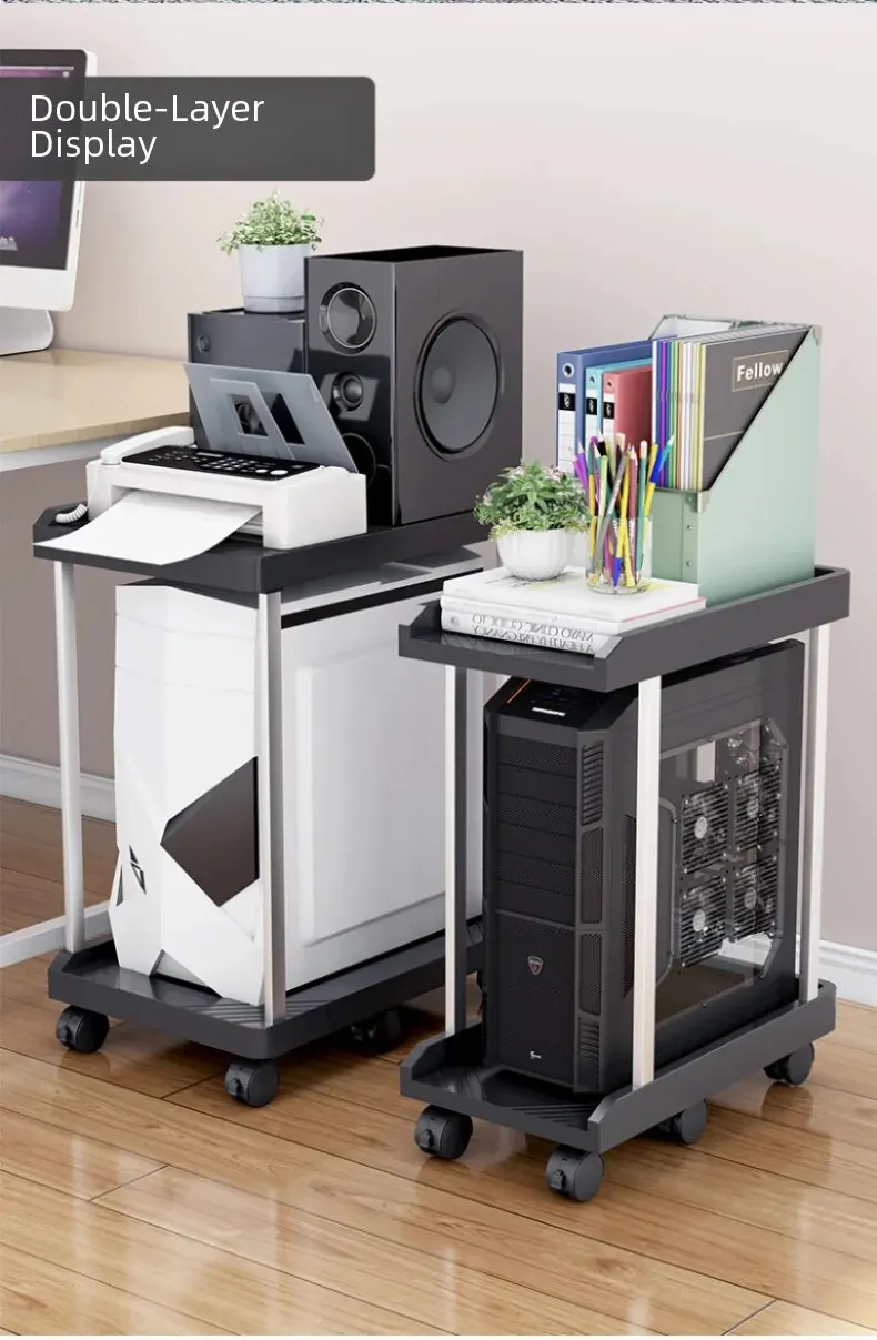 70mm Thickened Plastic Computer Case Holder Portable Universal Rolling ...