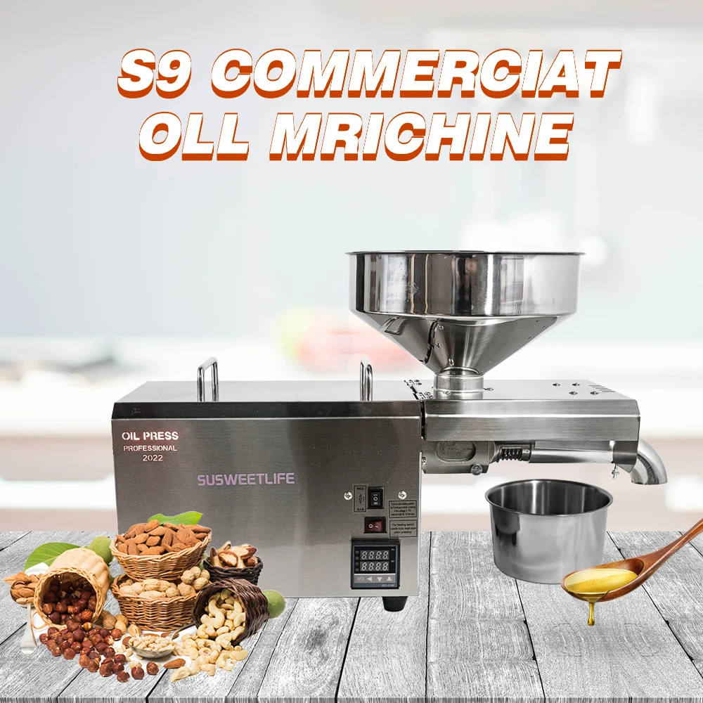 220V-110V-S8-Oil-Press-Machine-1500W-Electric-Oil-Extractor-Machine ...