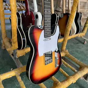 Tele Guitar, Vintage Sunburst Color, Single Binding, Rosewood ...