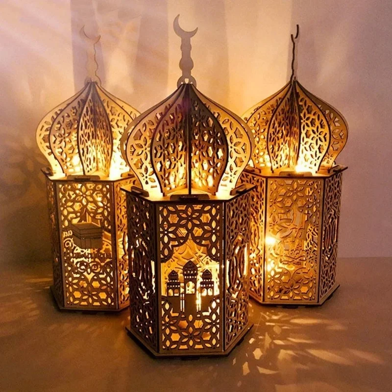 Wooden-Ramadan-Lamp-LED-Lights-Decoration-Muslim-Party-Lighting-DIY-Eid ...