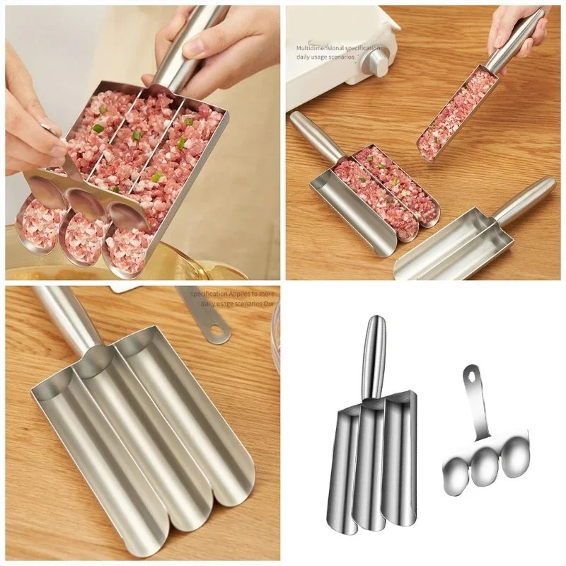 Vers-til-Triple-Meatball-Set-para-Cozinha-til-Fish-Ball-Maker-Home-DIY ...