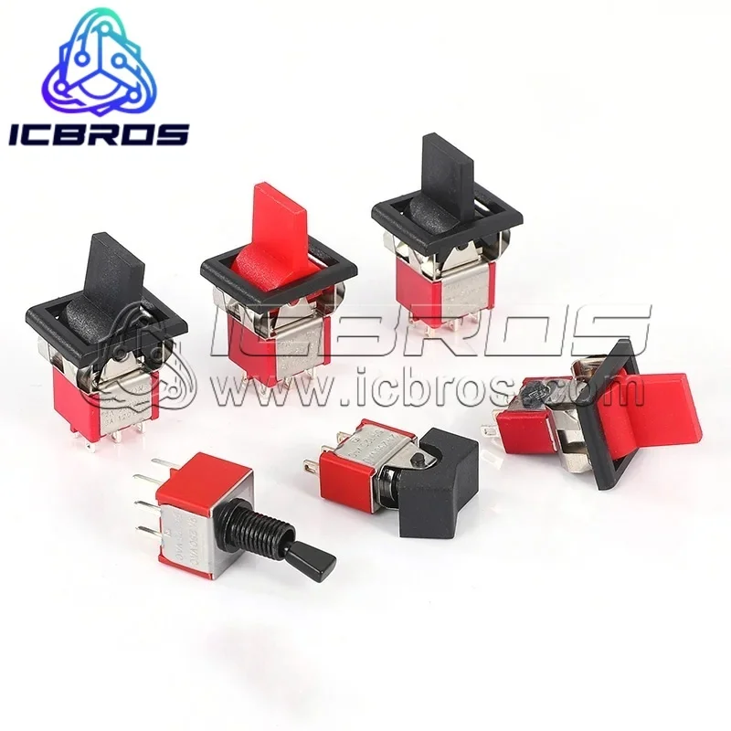 RLS-102-Alarm-Switch-3-pin-6-pin-Double-sided-Self-reset-Switch-Red ...
