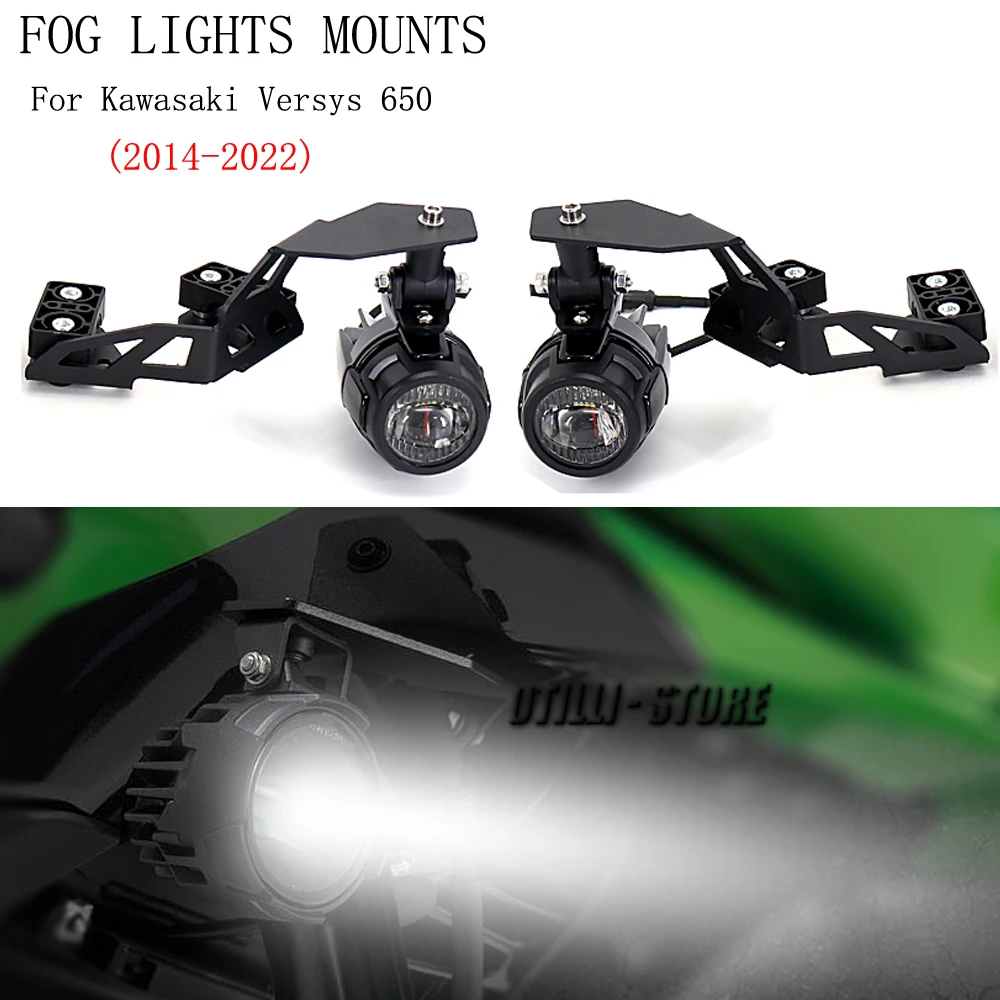 New Motorcycle Accessories Fog lamp Spotlight Bracket Holder Spot Light ...