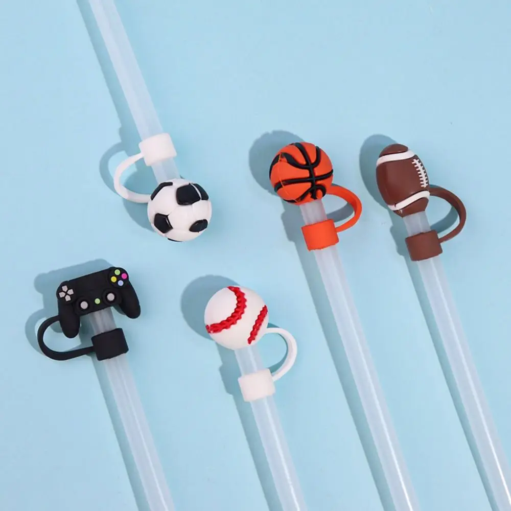 Cubiertas-de-pajita-de-bola-bonita-tapa-protectora-de-silicona-a-prueba ...