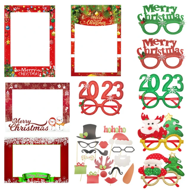 Snowman Photo Booth Props