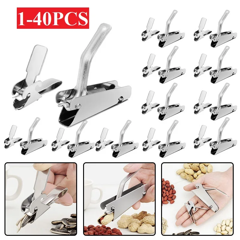 Stainless Steel Sheller Nuts Opener Melon Seed Plier Clamp Pistachio ...