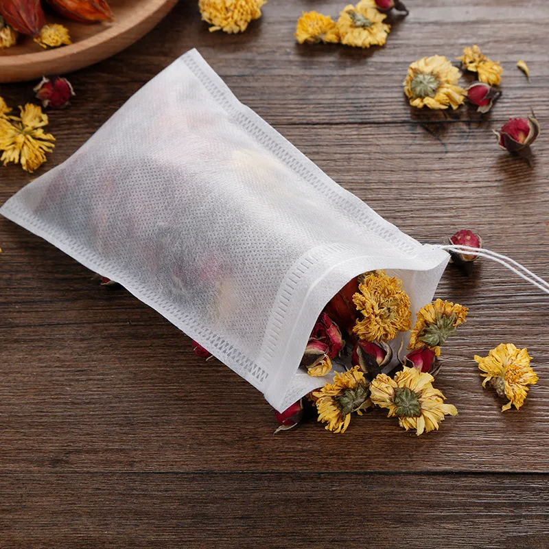 100-Pcs-Disposable-Tea-Bags-Filter-Bags-for-Tea-Infuser-with-String ...