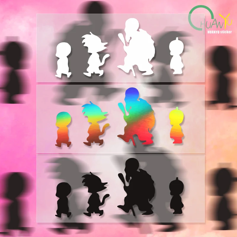 Pegatina-de-coche-Son-Goku-Master-Roshi-Anime-decoraci-n-reflectante ...