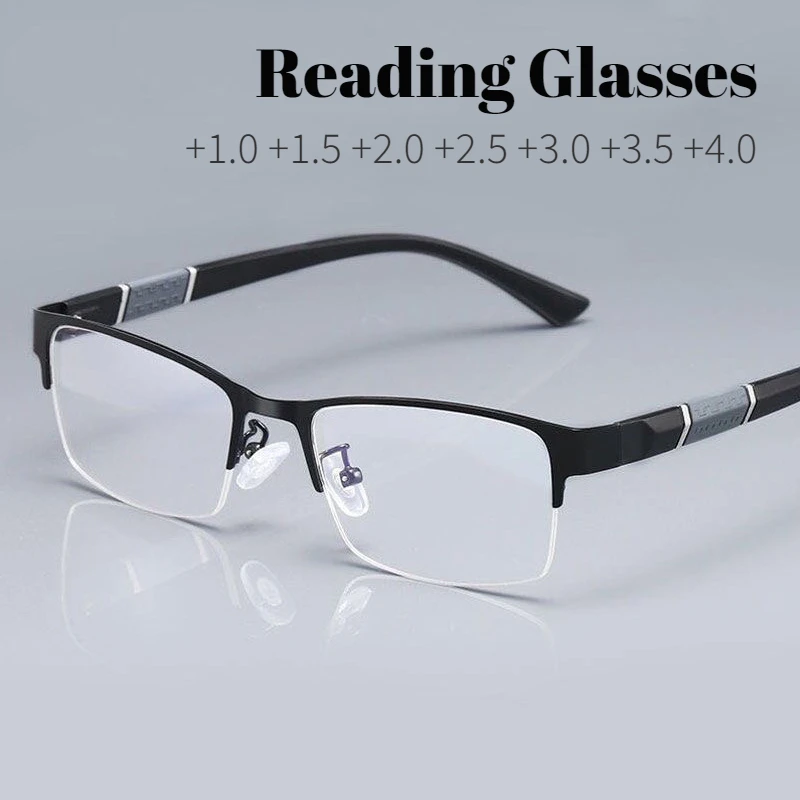 Reading Glasses for Men Anti-blue Light Presbyopia Eyeglasses Men's ...