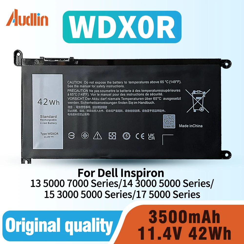 WDX0R WDXOR Batería para portátil Dell Inspiron 13 15 5000 7000 14 3000 ...