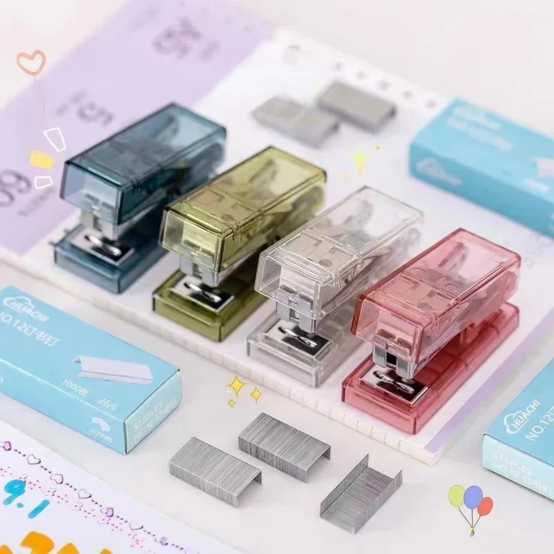 INS-Creative-Mini-Transparent-Stapler-Office-Home-School-Binding ...