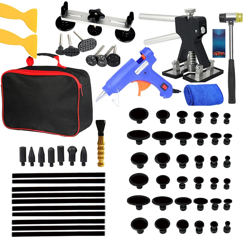 Car Body Sheet Metal Paintless Dent Plastic Puller Kit Auto Hail Pit ...
