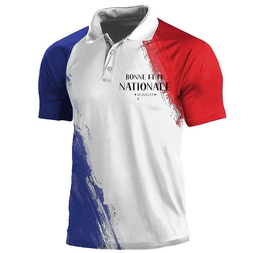 Summer-Polo-Shirt-For-Men-Casual-Short-Sleeve-Tops-France-T-Shirt ...