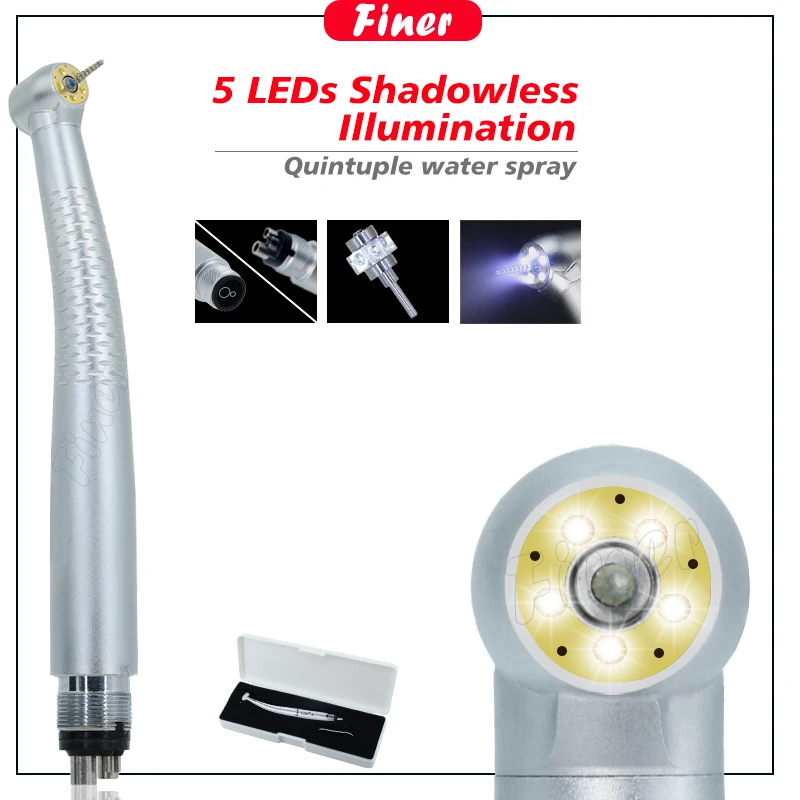LED-High-Speed-Dental-Piece-Push-Button-High-Rotation-with-Dental-5-LED ...