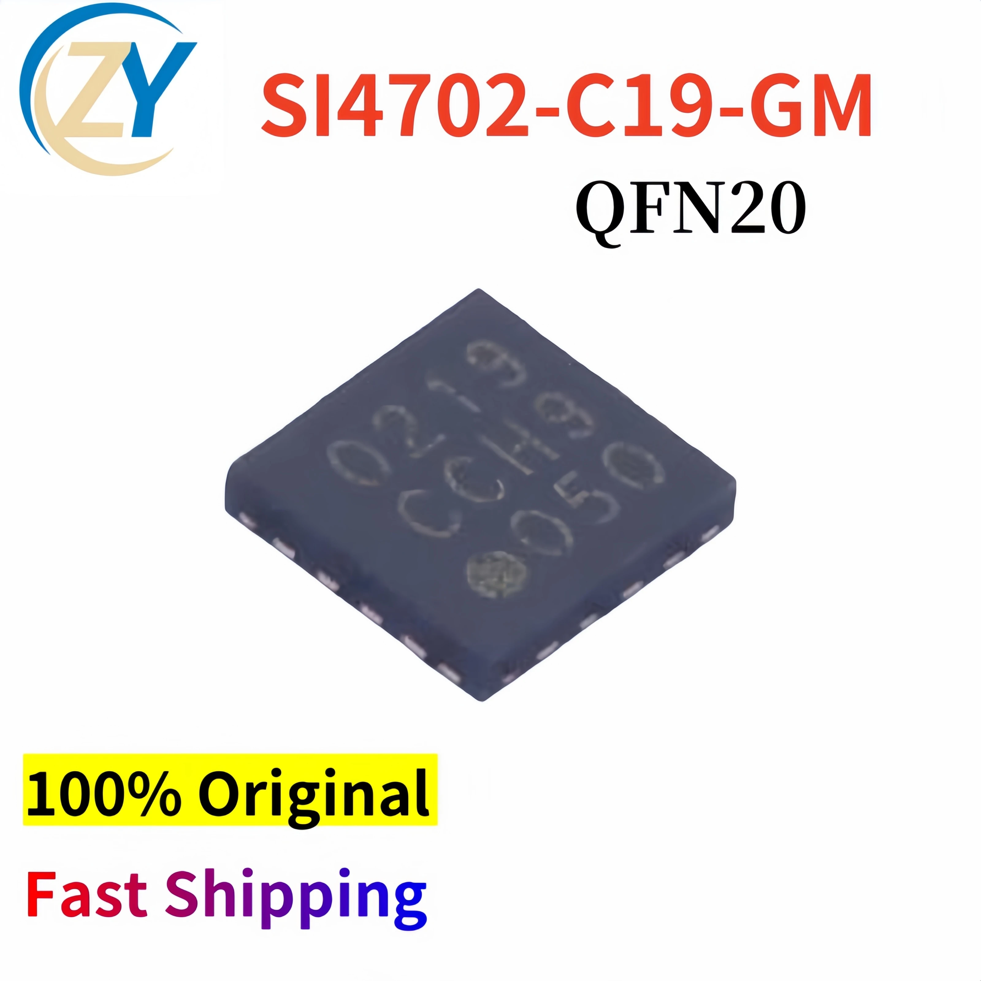 5pcs-SI4702-SI4702-C19-GMR-Tuners-SI4702-C19-108MHz-QFN-20-100-Original ...