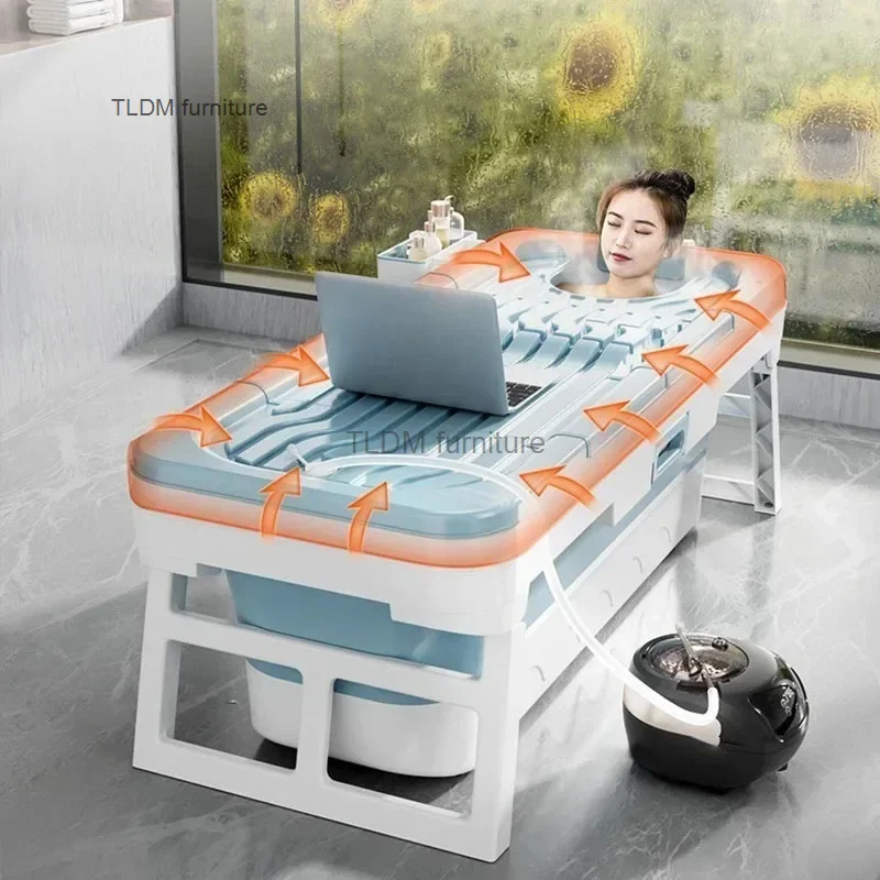 Portable-Folding-Bathtub-for-Adults-hot-Bath-Spa-Plastic-Bathtubs ...