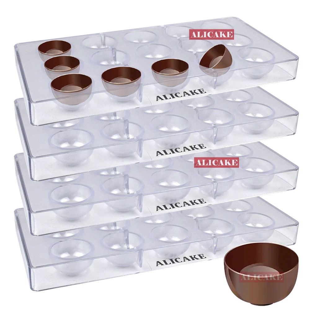 4Pcs-Set-Polycarbonat-Schokolade-Form-Sch-ssel-Candy-Form-Bonbons-Form ...