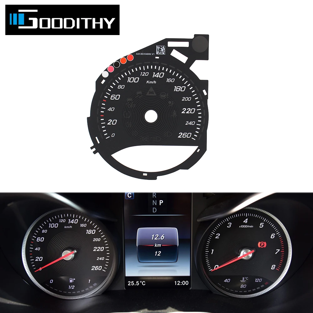 Car-Front-Dashboard-Instrument-Gauge-Speedometer-Kilometer-Sticker-For ...