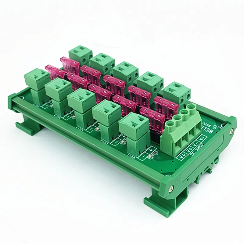 10-Position-Pluggable-Terminal-Block-Power-Distribution-Module-DIN-Rail ...