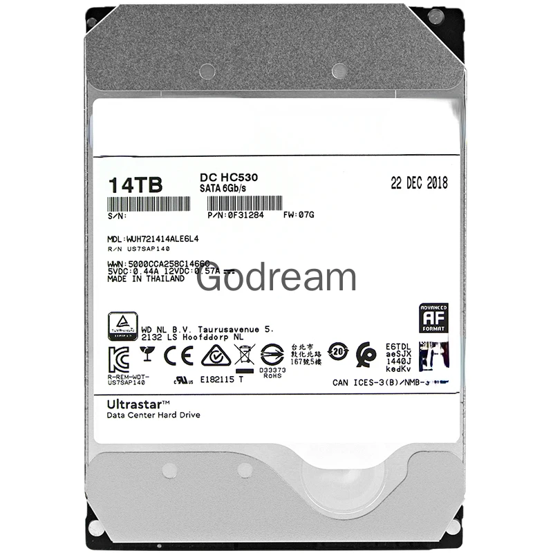 For-Western-WUH721414ALE6L4-14T-7-2K-SATA3-enterprise-helium-hard-disk ...