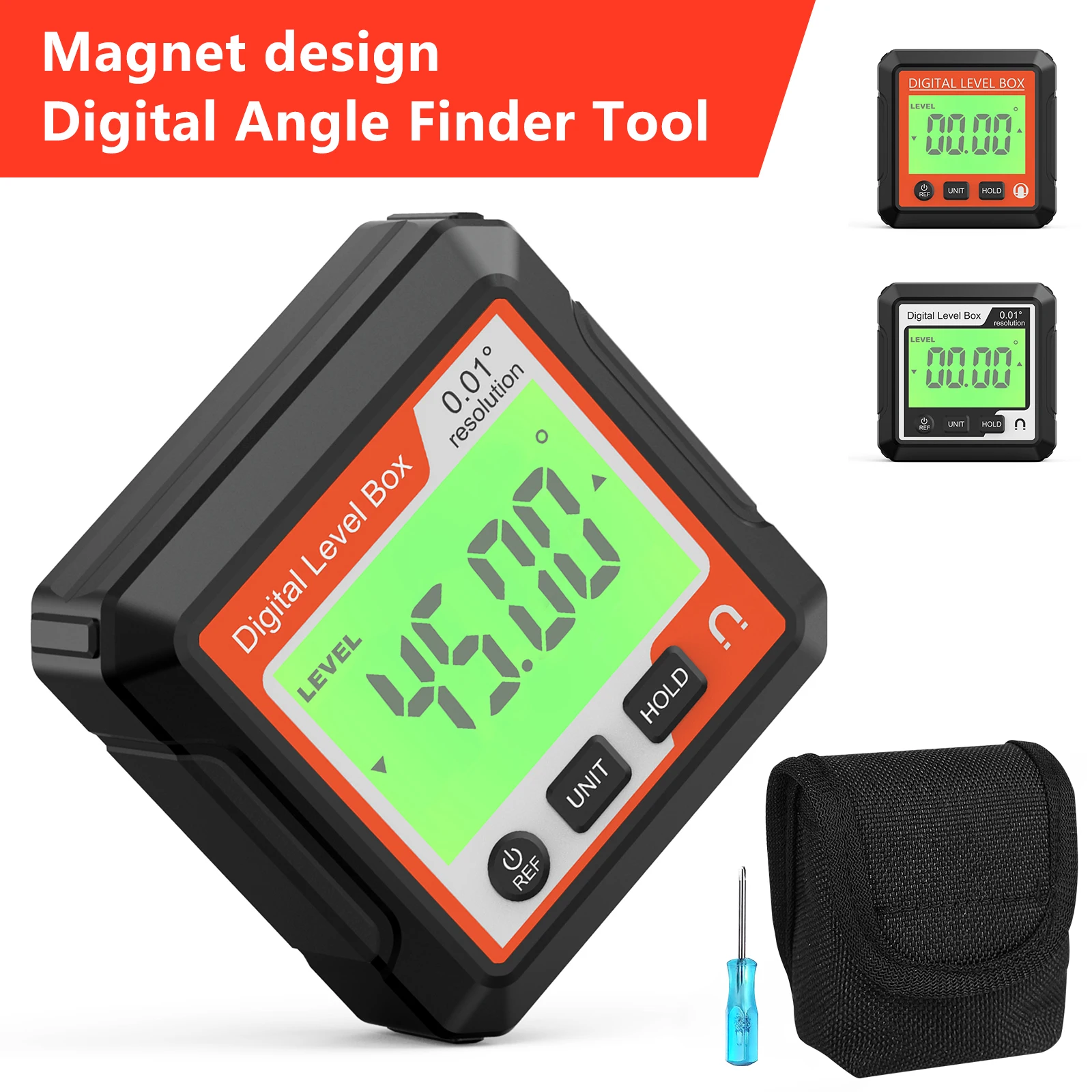 Digital-Angle-Finder-Backlit-LCD-Digital-Angle-Gauge-Magnetic ...