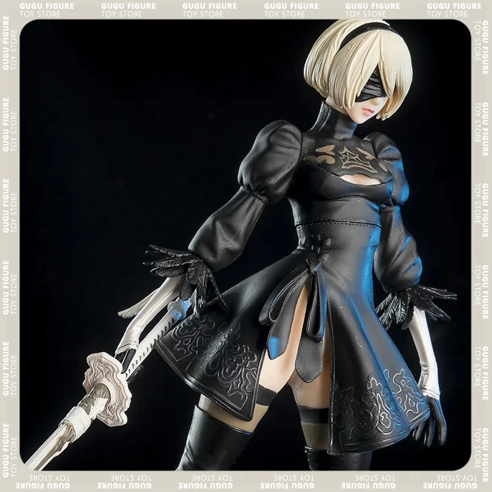 NieR-Automata-2B-Yorha-No-2-Tpye-B-28cm-Anime-Figures-Deluxe-Pvc-Action ...