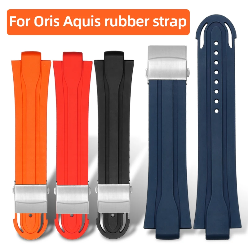 Oris Aquis 특수 고무 스트랩 용 고품질 고무 시계 밴드 7730 7740 7653 7734 7725 다이빙 팔찌 남성용 ...